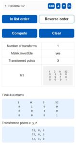 Matrix Transformation Calculator