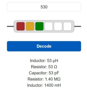 Electronic Component Code Calculator