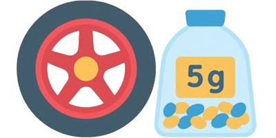 Tire Balancing Beads Calculator
